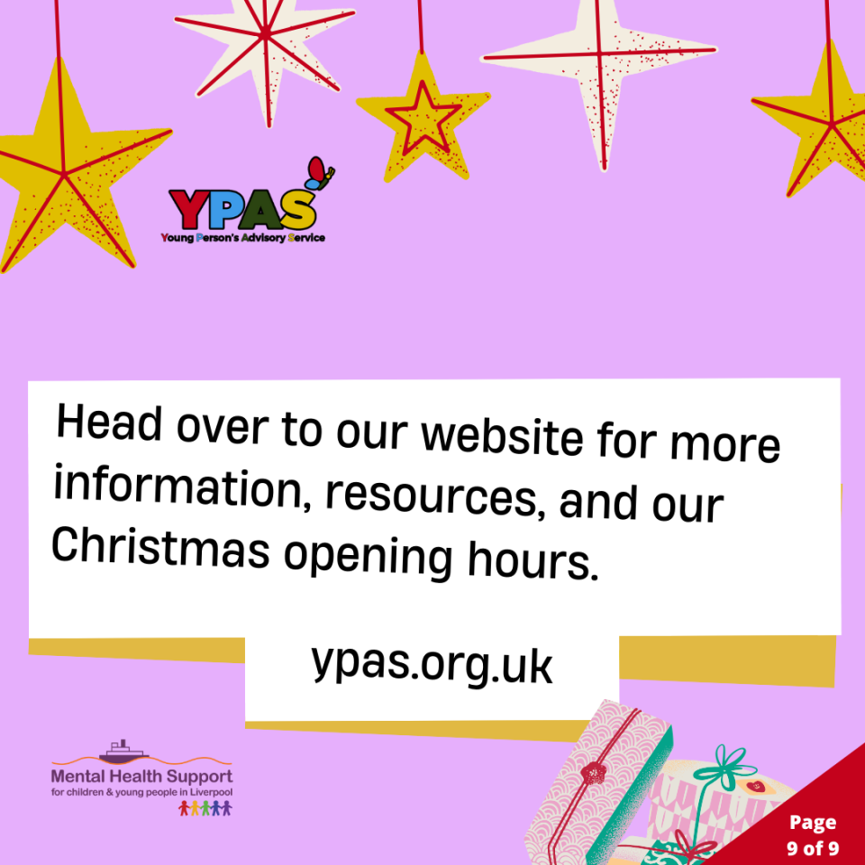 YPAS Christmas Support Information 2025 - YPAS