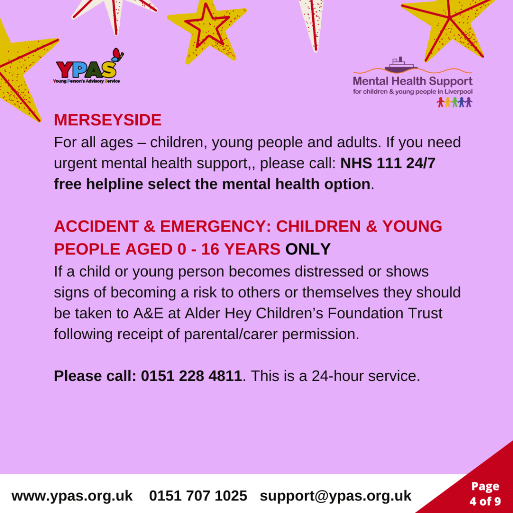 YPAS Christmas Support Information 2025 - YPAS