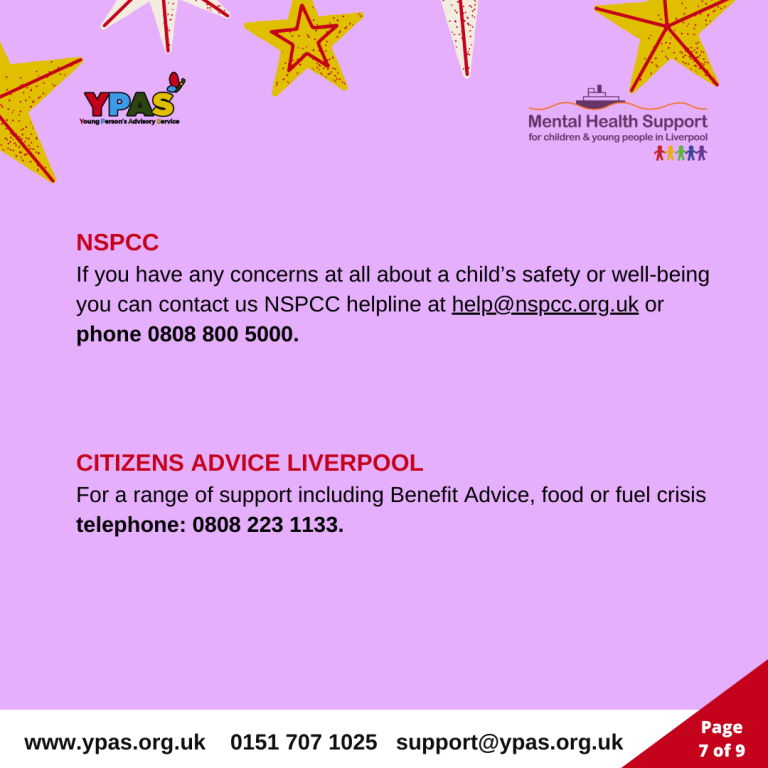 YPAS Christmas Support Information 2025 - YPAS